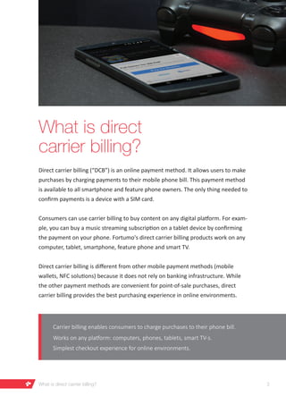 Direct Carrier billing | PDF