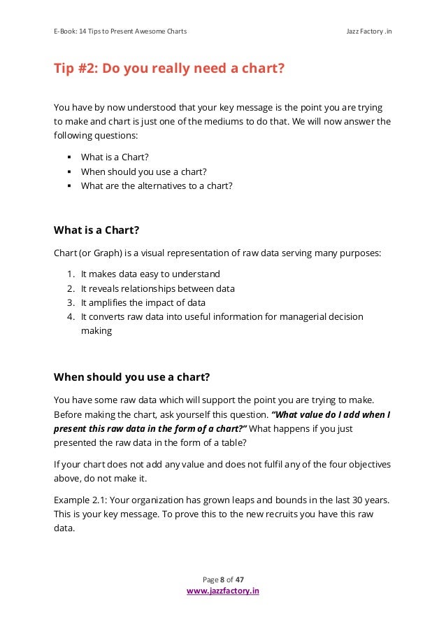 14 Tips To Present Awesome Charts