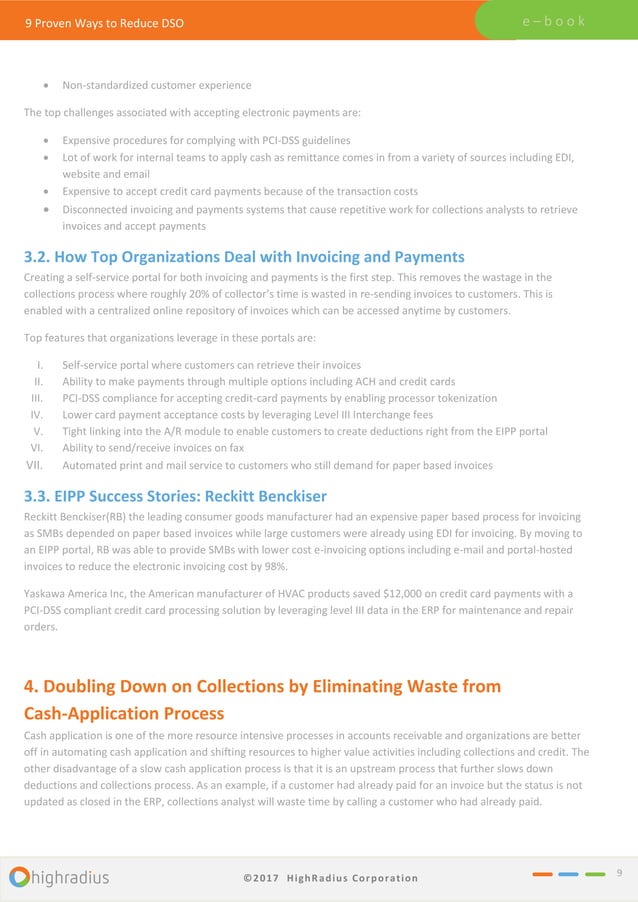 Reduce DSO by 15 percent | PDF