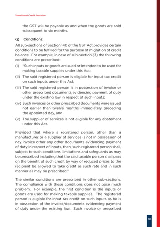 E book GST Transitional Credits - Disputes & Way Forward | PDF