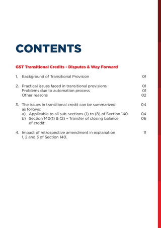E book GST Transitional Credits - Disputes & Way Forward | PDF