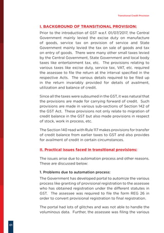 E book GST Transitional Credits - Disputes & Way Forward | PDF