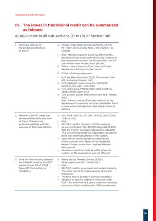 E book GST Transitional Credits - Disputes & Way Forward | PDF