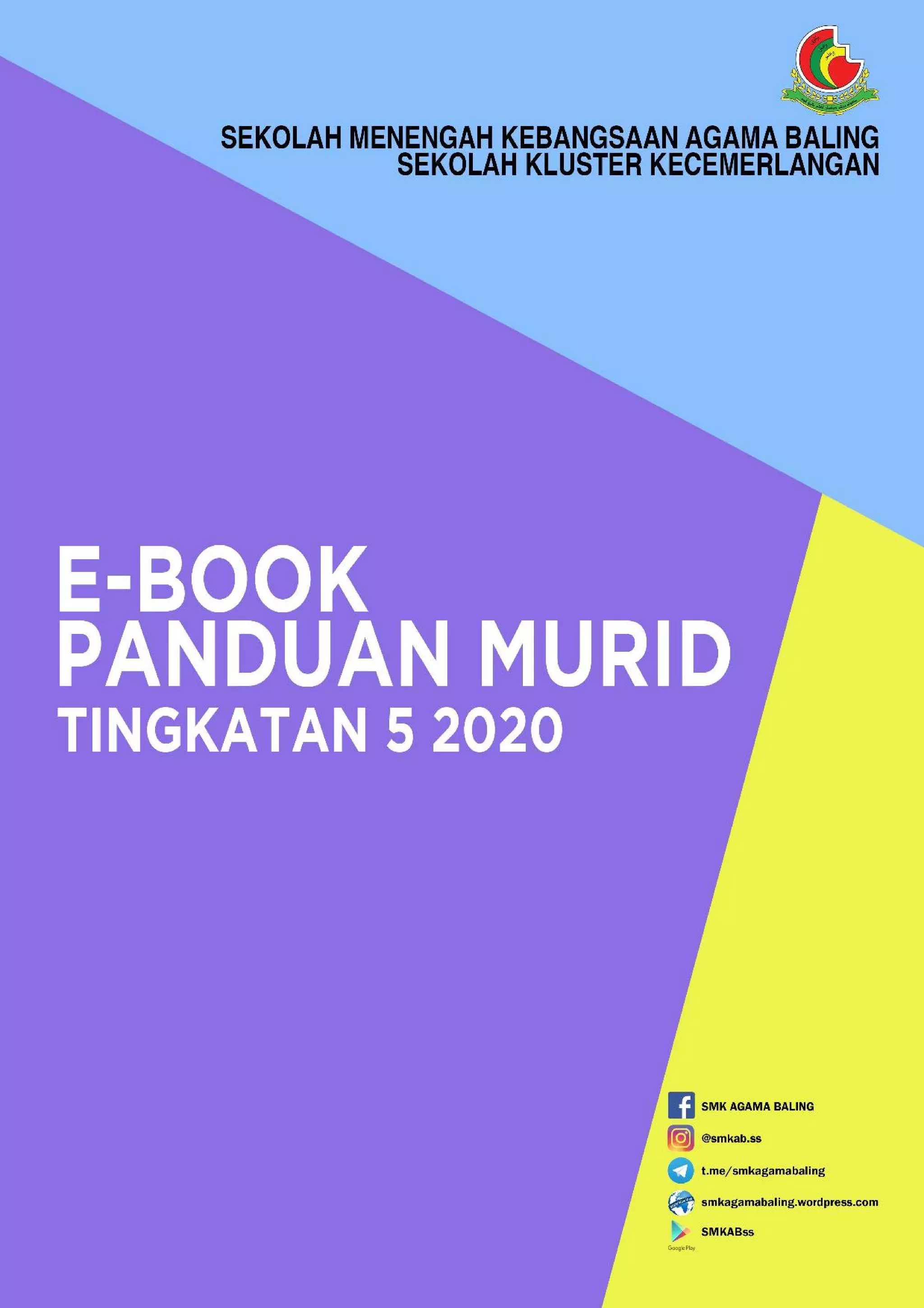 e-Book Panduan Murid Tingkatan 5 2020 PKPP | PDF