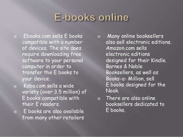 Ppt On E Books ppt-on-e-books