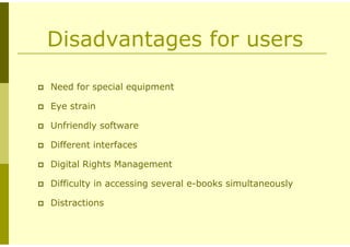 E books in university libraries | PPT
