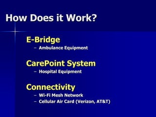 E Bridge Ems Telemedicine Overview | PPTX