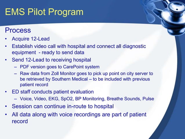 E Bridge Ems Telemedicine Overview | PPT