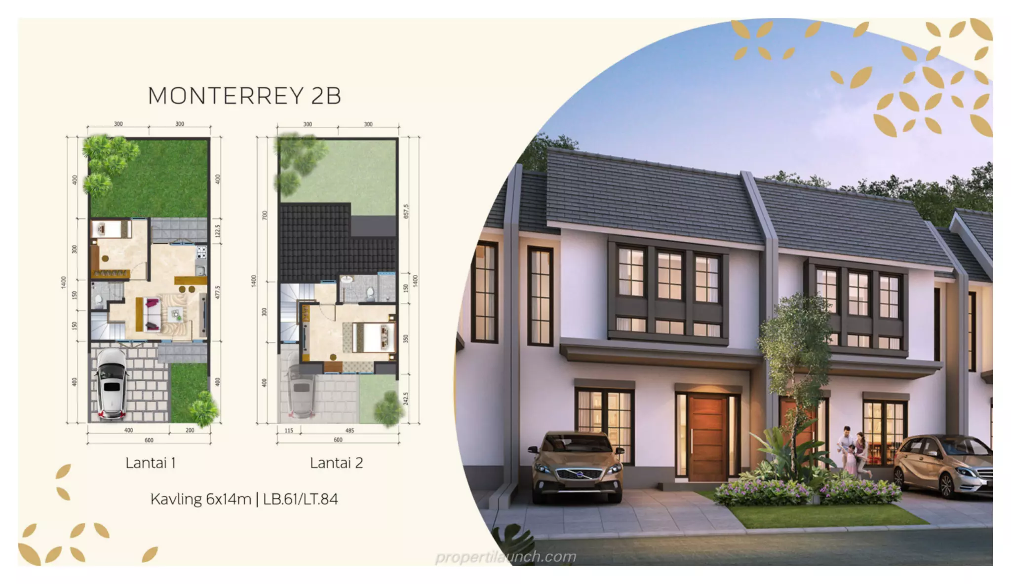 Brosur Rumah Cluster Monterrey Citraland Cibubur | PDF
