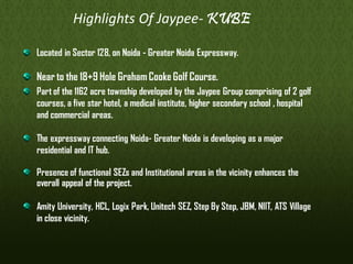 E brochure jaypee greens kube | PDF