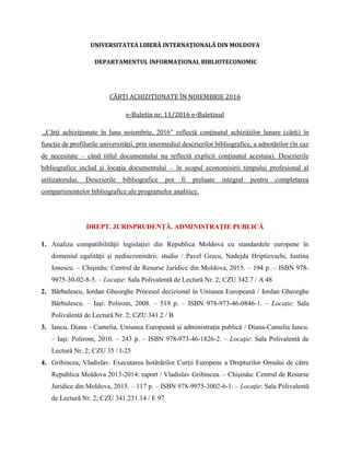 E-buletin noiembrie 2016 | PDF