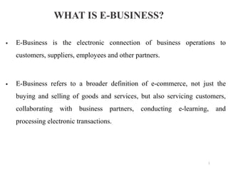 E business and its Explanation | PPTX