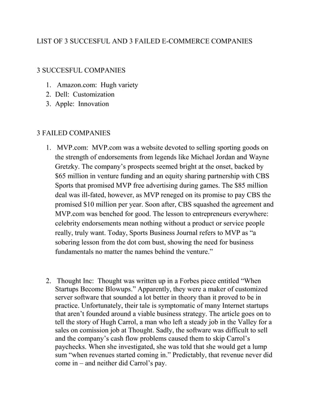 E business assignment | DOCX