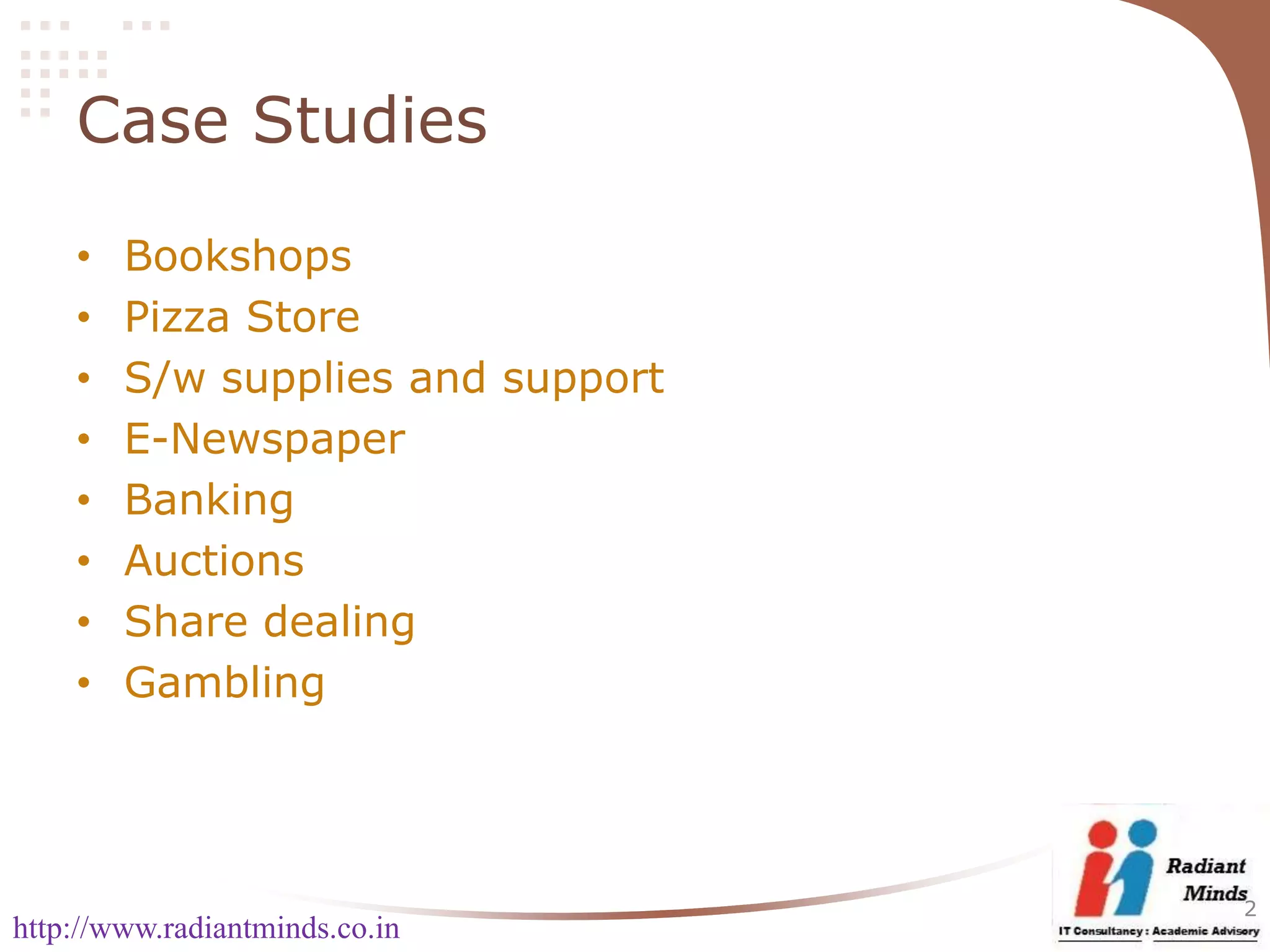 E business case-studies | PPT