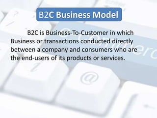 E business models | PPTX | Business | Business and Finance