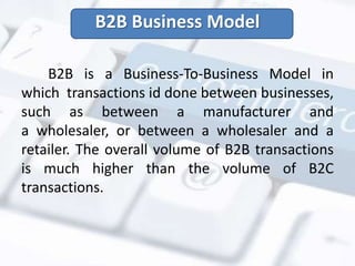 E business models | PPTX