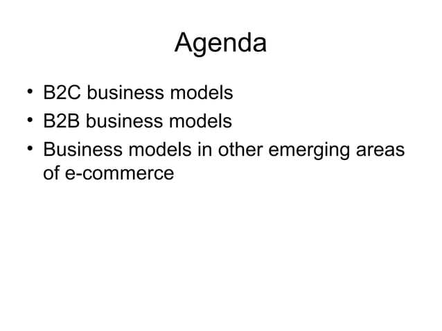 E business models | PPT