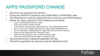 E business suite r12.2 changes for database administrators | PPT