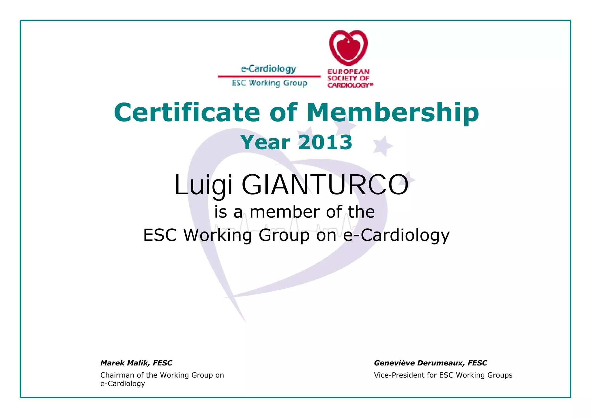 e-Cardiology Membership | PPT