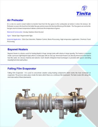Tinita Engg Pvt. Ltd | PDF