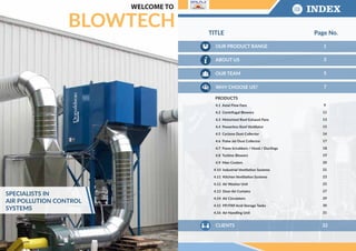 Industrial Blowers and Fans By BLOWTECH ENGINEERS Private Limited | PDF