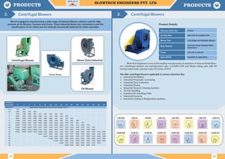 Industrial Blowers and Fans By BLOWTECH ENGINEERS Private Limited | PDF