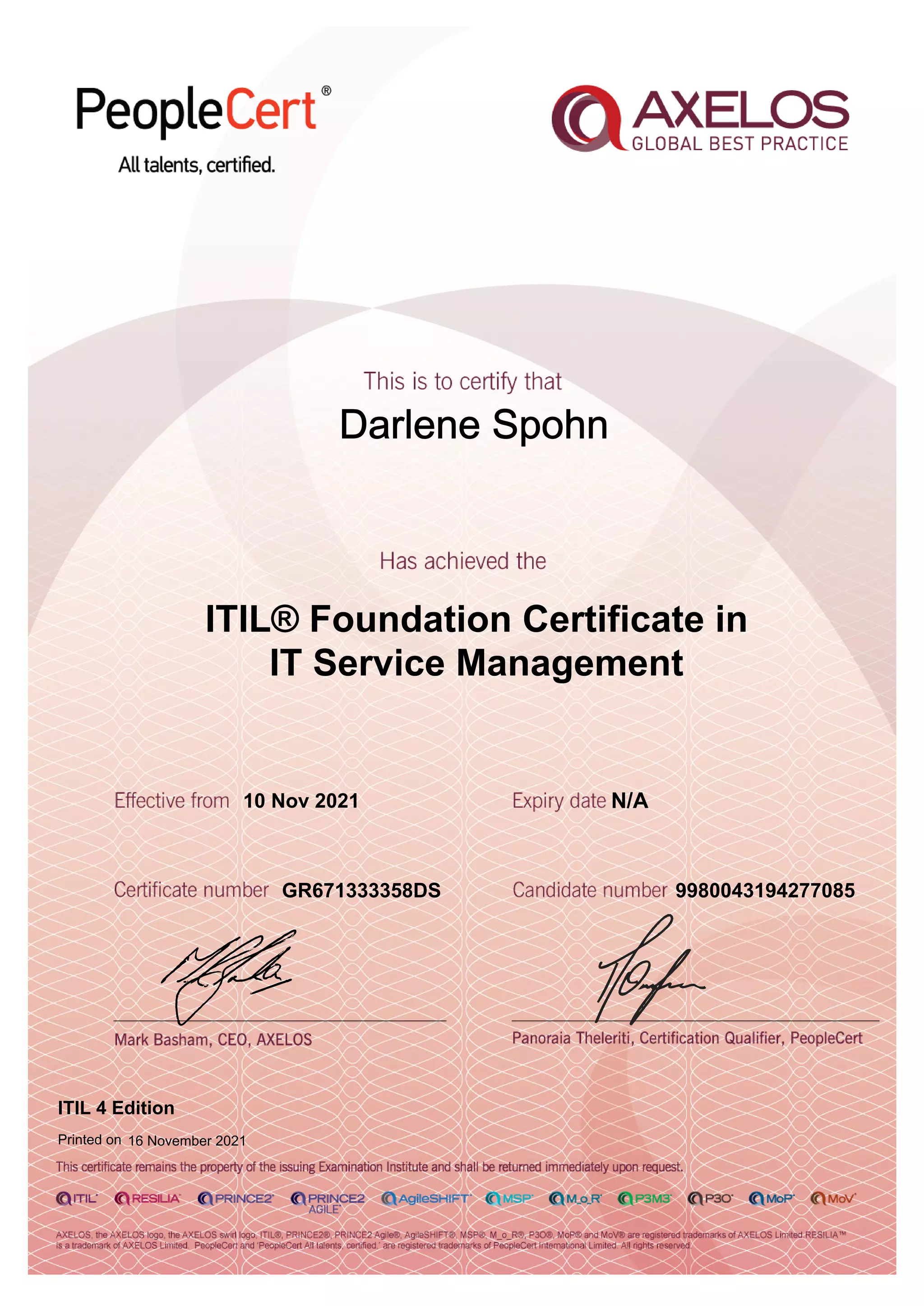 ITIL 4 e-cert.pdf | Information Services Industry | Industries