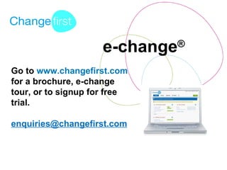 Introducing e-change: the web-based change management toolkit | PPT