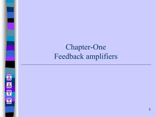 E ② chapter one - feedback amplifier | PDF
