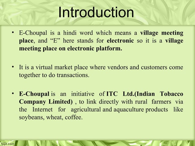 E-Choupal | PPT