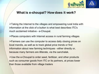 E Choupal | PPT