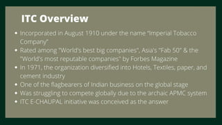 ITC E-choupal | PPTX