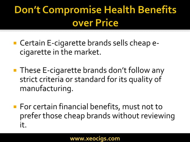 E-cigarette Health Risk: Things Must Not to Ignore | PPT