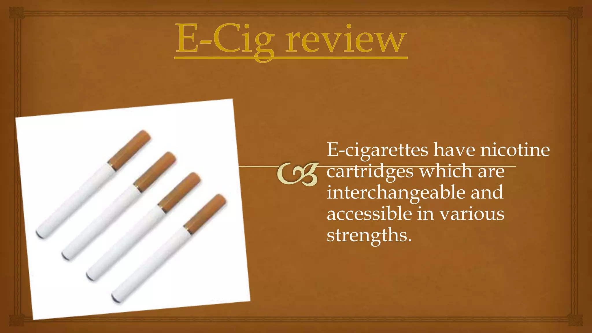 E cig review | PPT