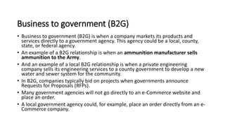 E-commerce Business Models | PPTX