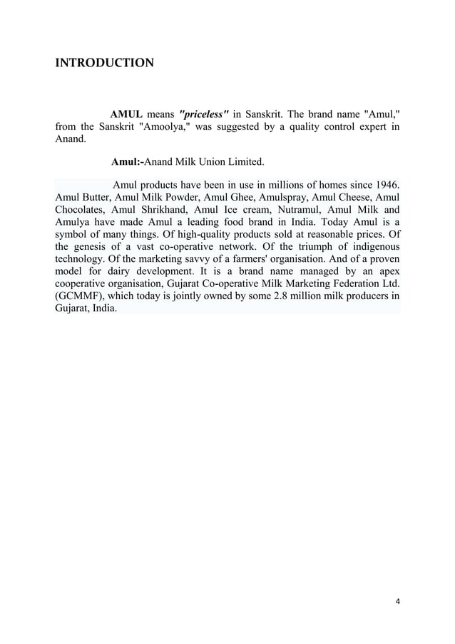 E com case study amul | DOCX | Agriculture | Industries
