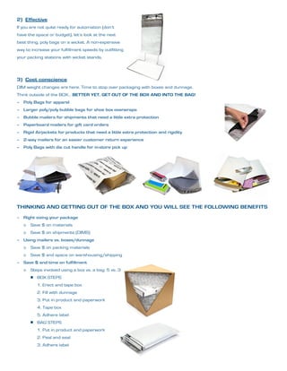 E-commerce Packaging and Shipping | PDF