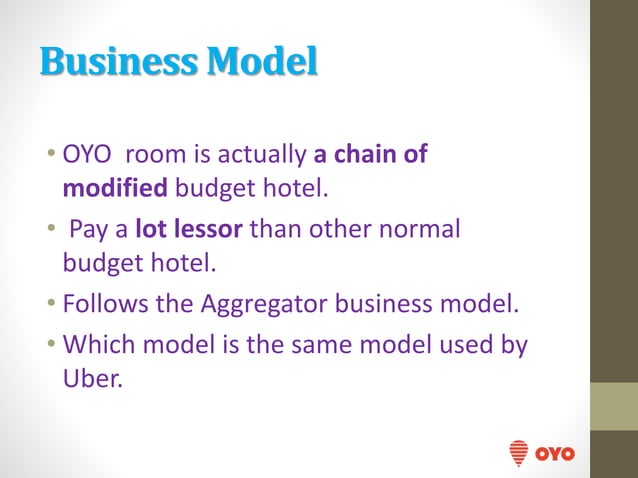 Oyo Business Models | PPT