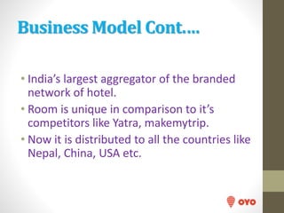 Oyo Business Models | PPTX