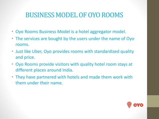 Oyo Business Models | PPT