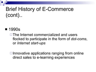 E commerce | PPT
