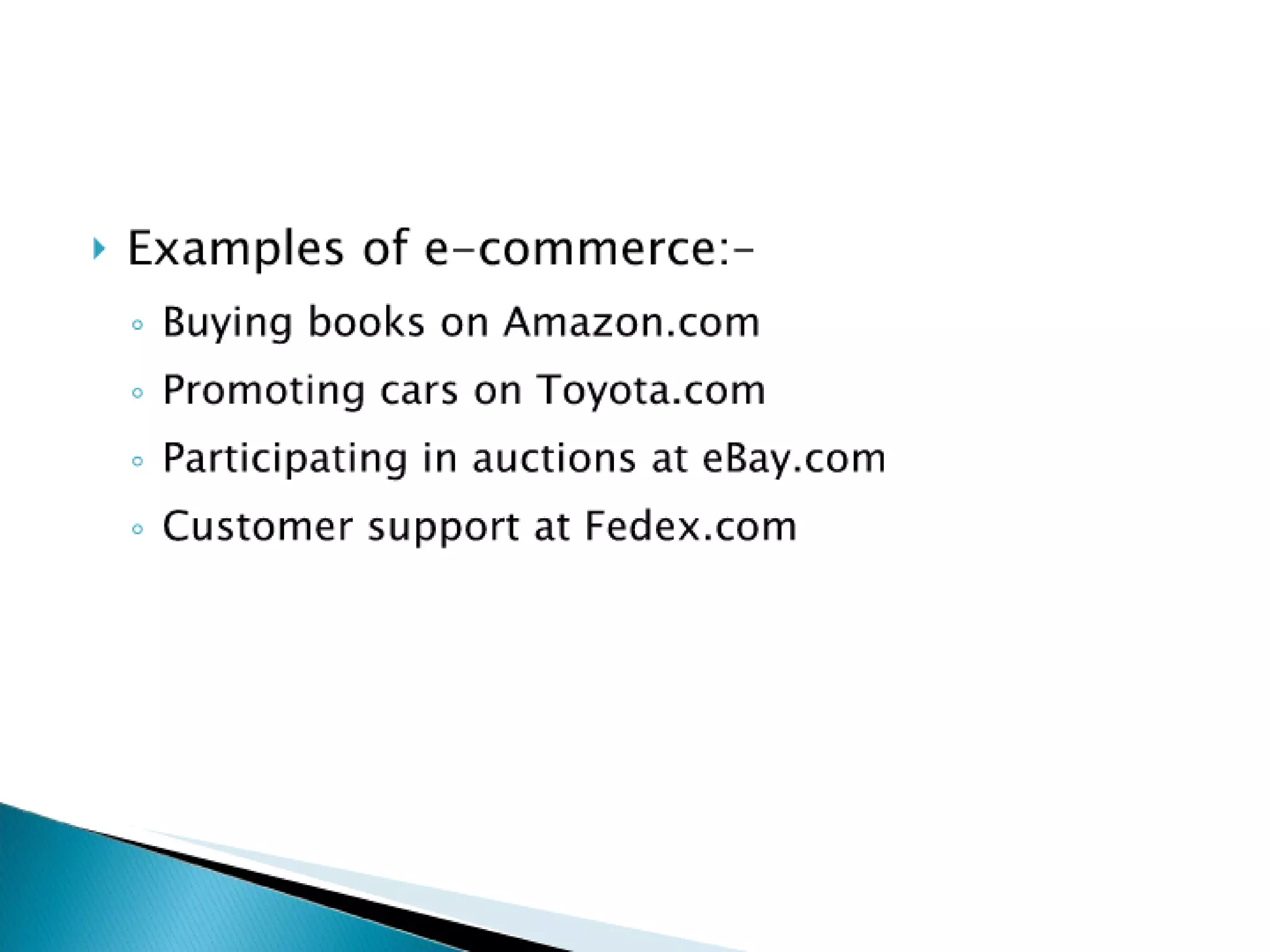 E commerce Introduction | PPT