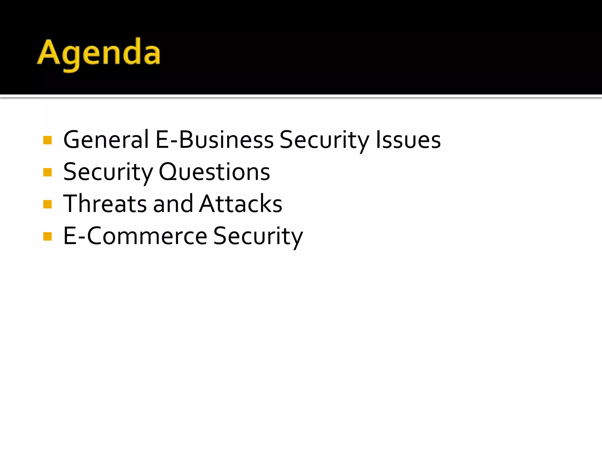 E-commerce & Security | PPT