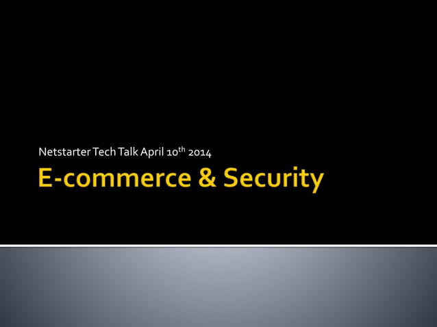 E-commerce & Security | PPT