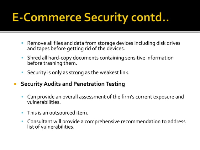 E-commerce & Security | PPT