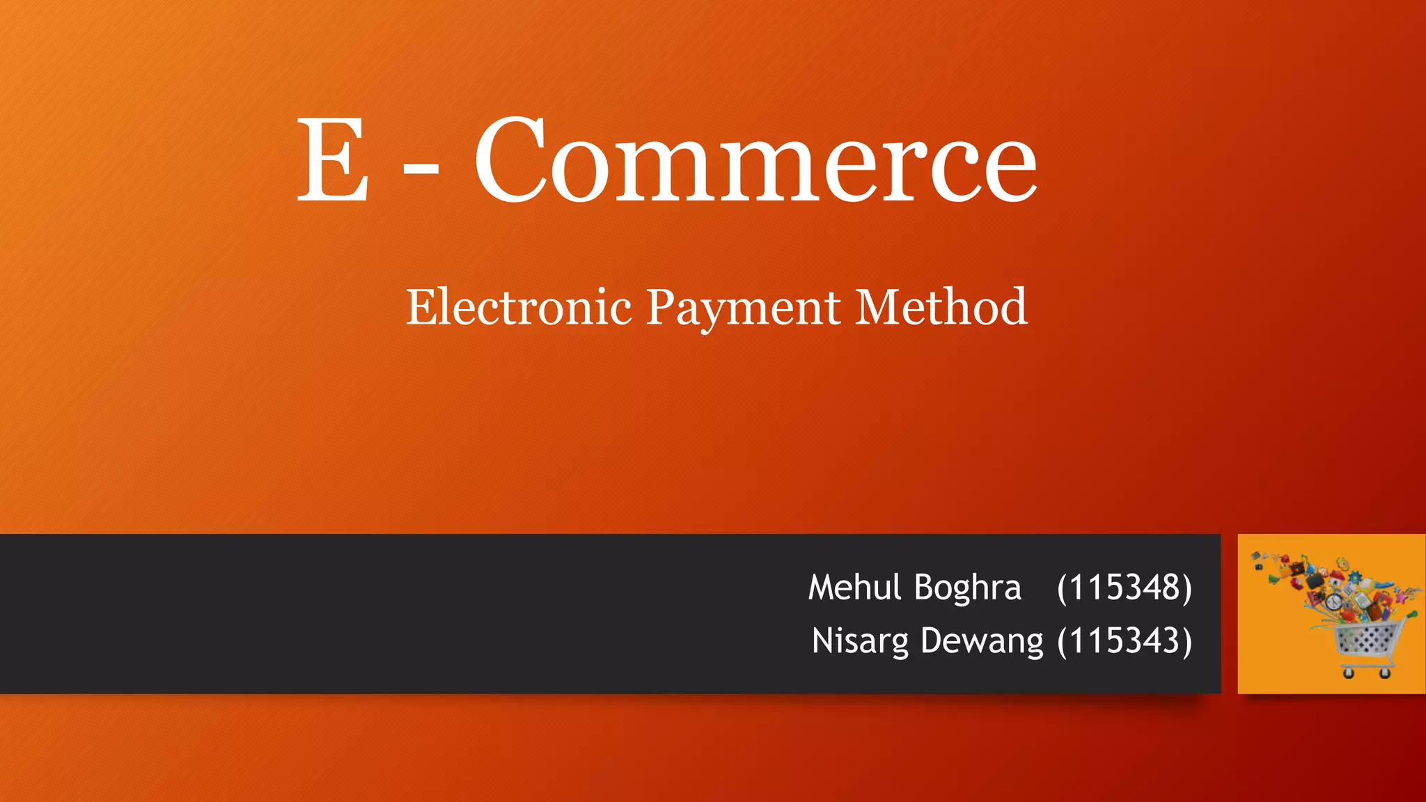 Electronic Payment Method | PPTX
