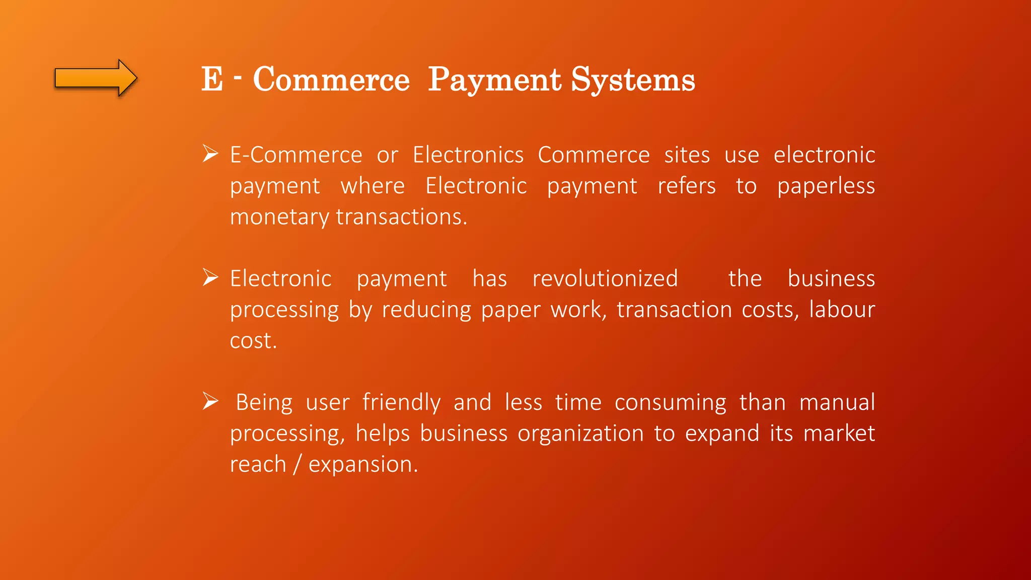 Electronic Payment Method | PPTX