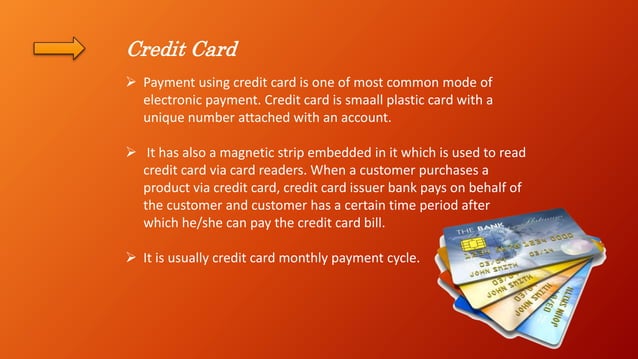 Electronic Payment Method | PPTX | Credit Cards | Personal Debt