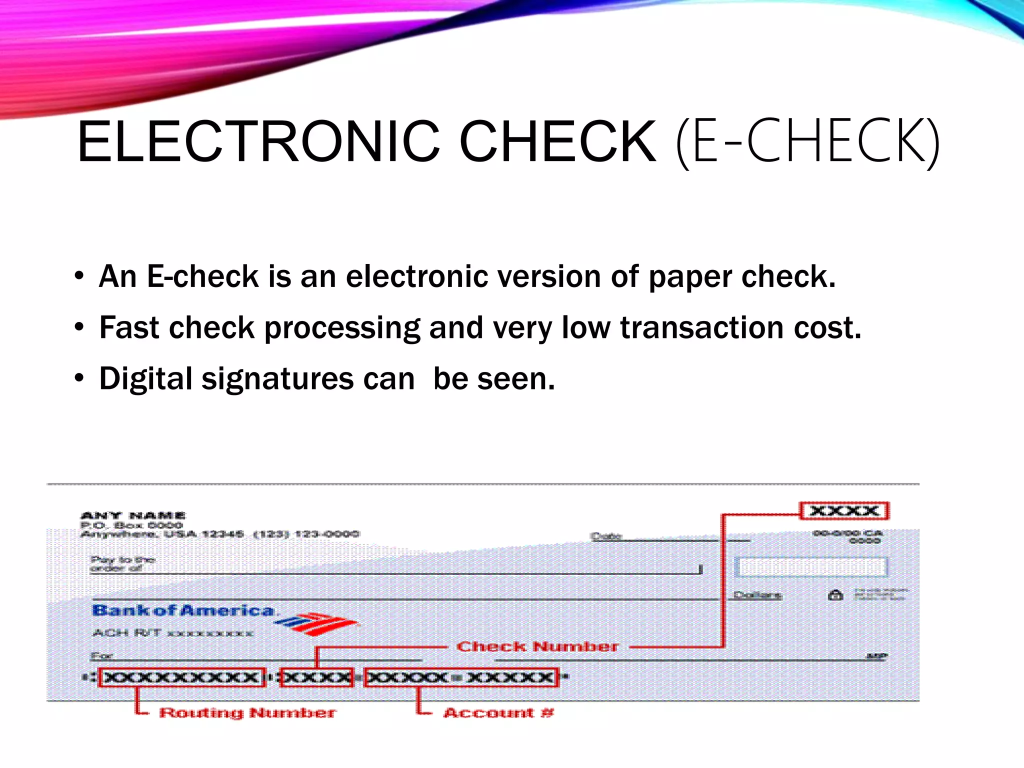 overview of electronic payment system | PPTX