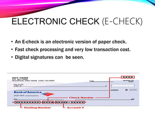 overview of electronic payment system | PPTX
